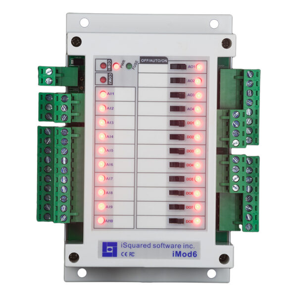 programmable DIN-Rail Modbus controller iMod6 - iSquared Software
